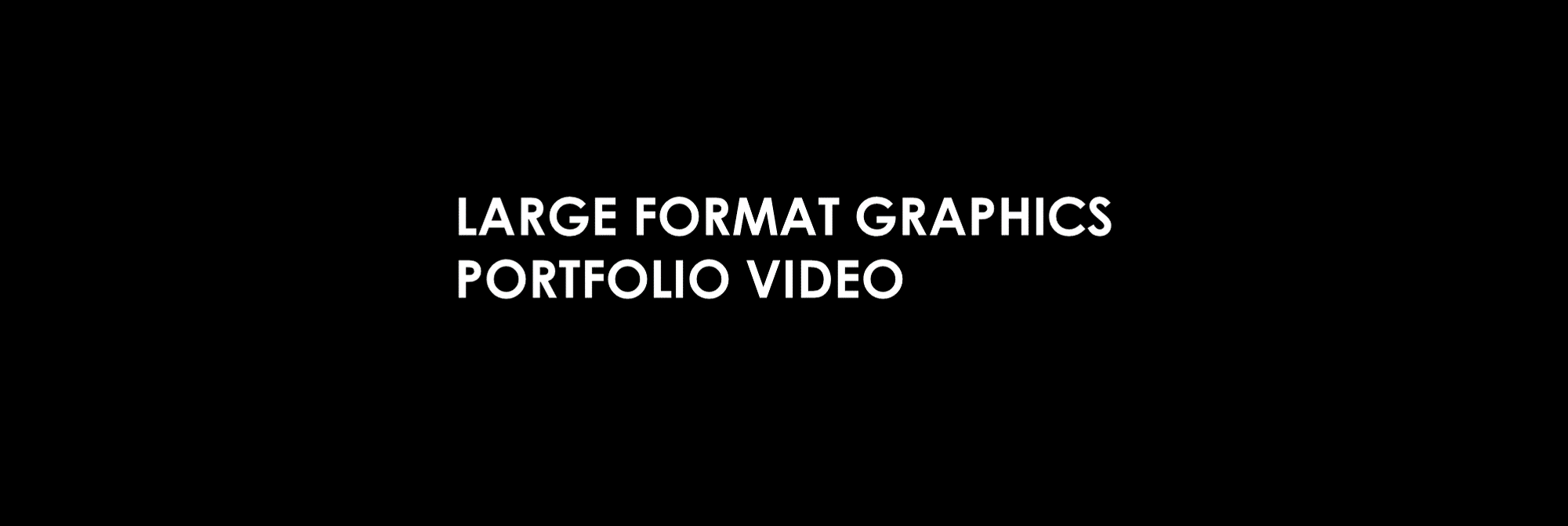 Large Format Graphics Portfolio video - graphiPLAZA