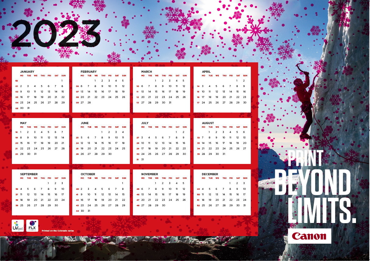 2023 Print beyond Limits FLXfinish+ Wall Calendar - graphiPLAZA